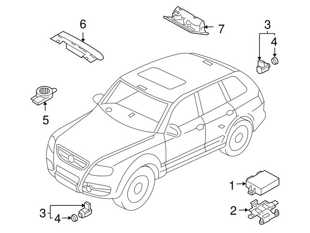 Genuine Porsche 95560627502 Parking Aid Sensor - Porsche