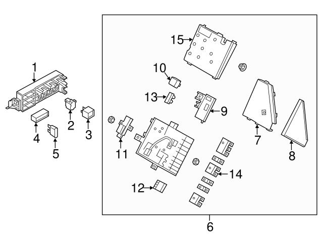 Genuine Porsche 95561502700 Starter Relay; Front, Rear - Porsche