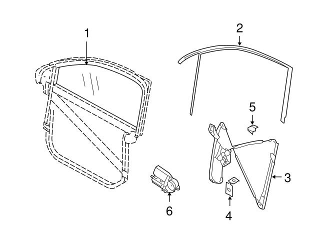 Genuine Porsche 95562470102 Power Window Motor; Front Left - Porsche ...