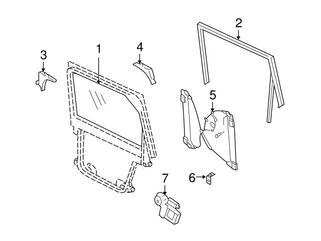 Genuine Porsche 95562470302 Power Window Motor; Left - Porsche ...