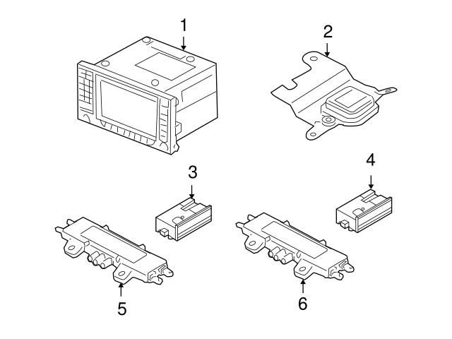 Genuine Porsche 95564711701 GPS Antenna Assembly - Porsche | 95564711700