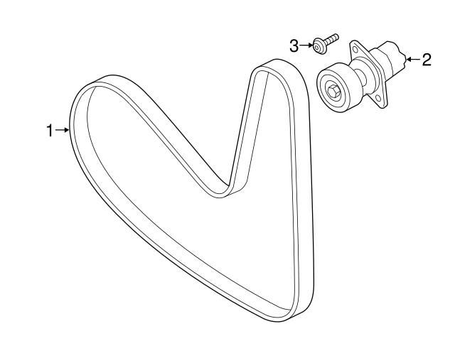 Genuine Porsche 95810236170 Belt Tensioner Assembly - Porsche