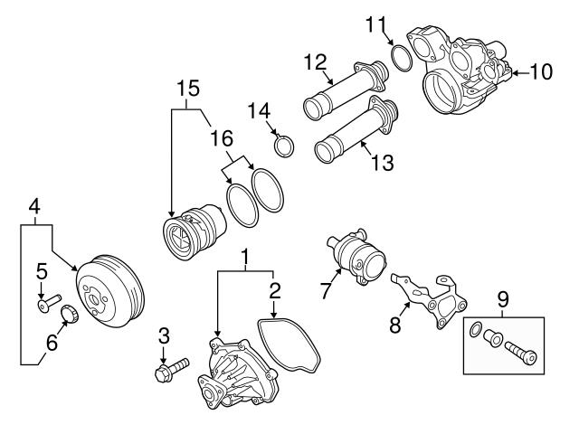 Genuine Porsche 95810631300 Auxiliary Water Pump - Porsche | 9A7121601A