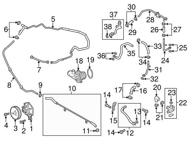 Genuine Porsche 95810632003 Expansion Tank/Coolant Reservoir Hose ...