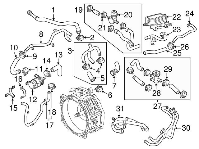 Genuine Porsche 95810635620 Coolant Hose - Porsche