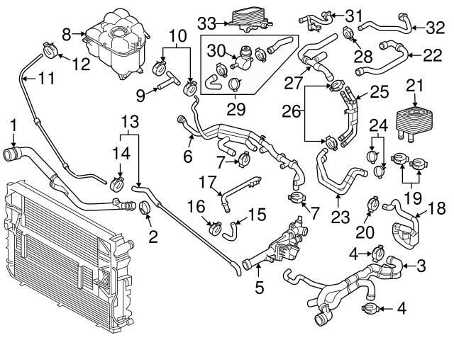 Genuine Porsche 95810655020 Coolant Hose - Porsche