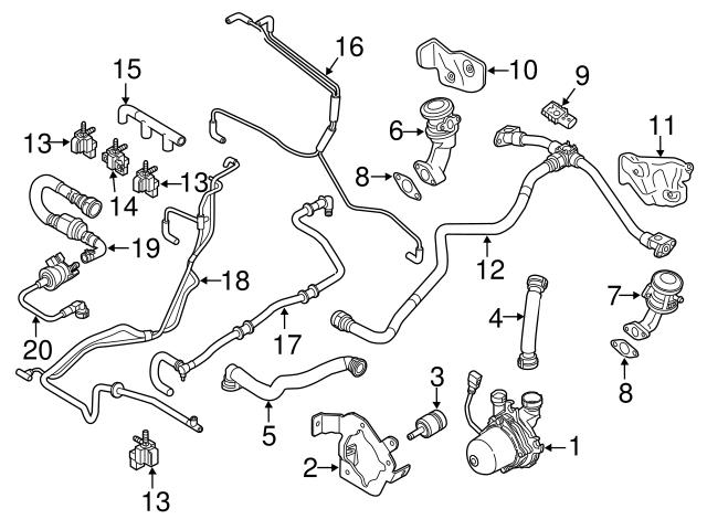 Genuine Porsche 95811077320 Vacuum Hose/Line - Porsche