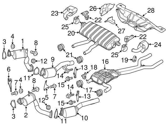Genuine Porsche 95811115100 Exhaust System Hanger; Front, Rear - Porsche