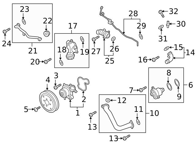 Genuine Porsche 95812113202 Coolant Pipe - Porsche