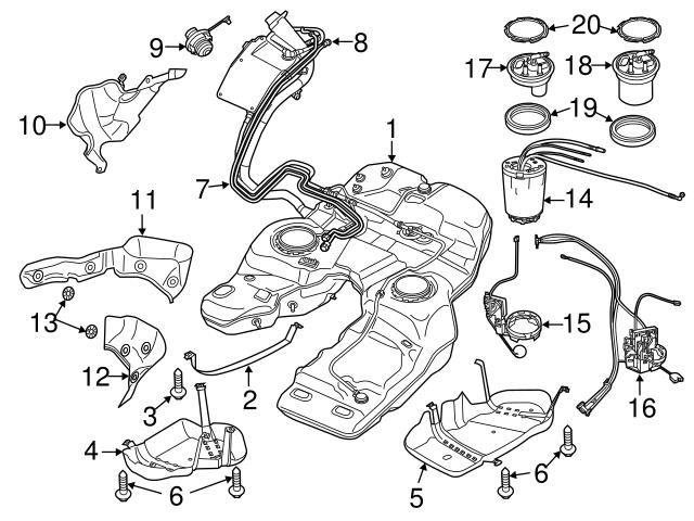 Genuine Porsche 95820125500 Fuel Hose/Line - Porsche