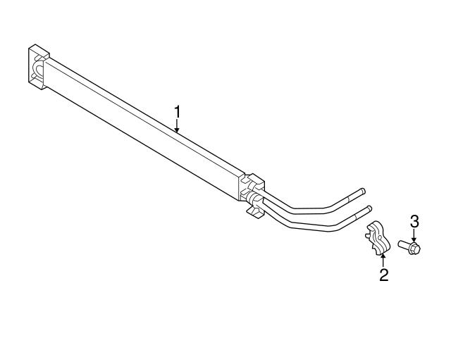 Genuine Porsche 95834706910 Power Steering Cooler; Front - Porsche