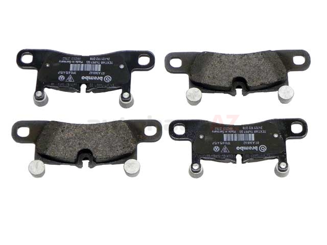 Genuine Porsche PAA698451A Brake Pad Set; Rear - Porsche | 95835293900