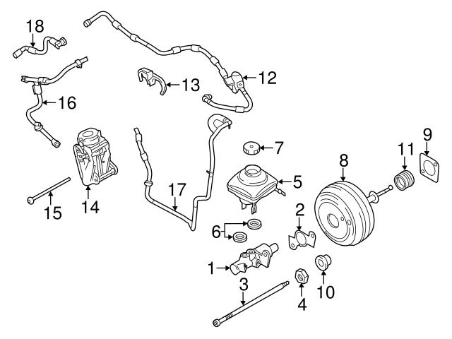 Genuine Porsche 95835521501 Power Brake Booster Vacuum Pump - Porsche