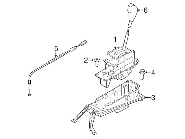 Genuine Porsche 95842603321 Auto Trans Shifter Cable - Porsche
