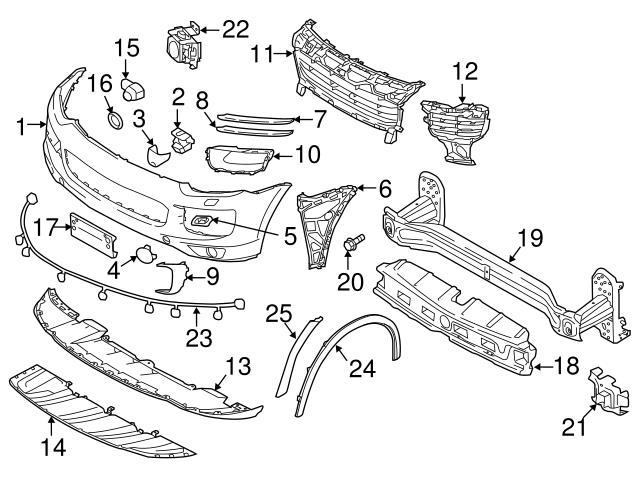 Genuine Porsche 95850594500 Brake Air Duct; Left - Porsche
