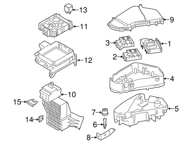 Genuine Porsche 95861011100 Fuse Box Cover; Upper - Porsche