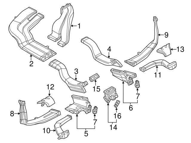 Genuine Porsche 95861251201 HVAC Air Inlet Door Actuator; Left Rear ...