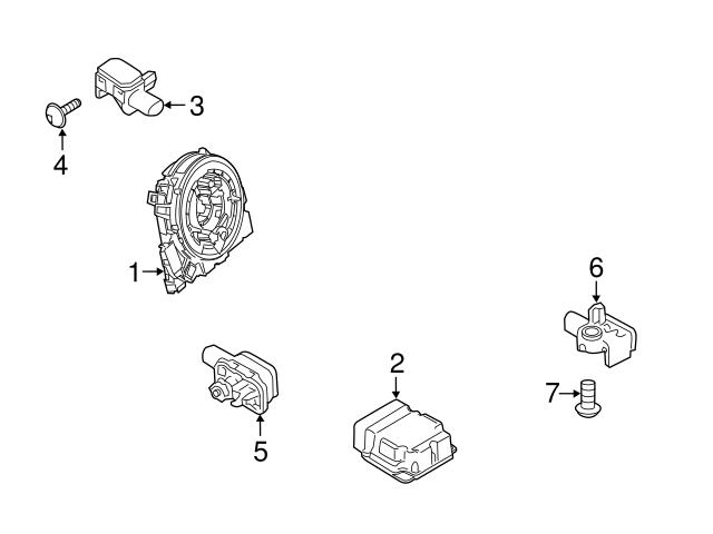 Genuine Porsche 95861822210 Impact Sensor; Left Front, Right Front ...