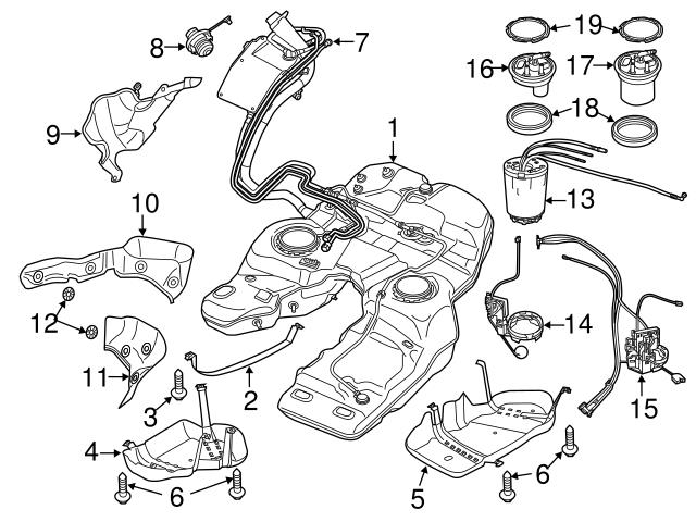 Genuine Porsche 95862042250 Fuel Pump Housing; Right - Porsche