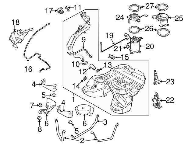 Genuine Porsche 95862083210 Fuel Tank Sending Unit; Right - Porsche