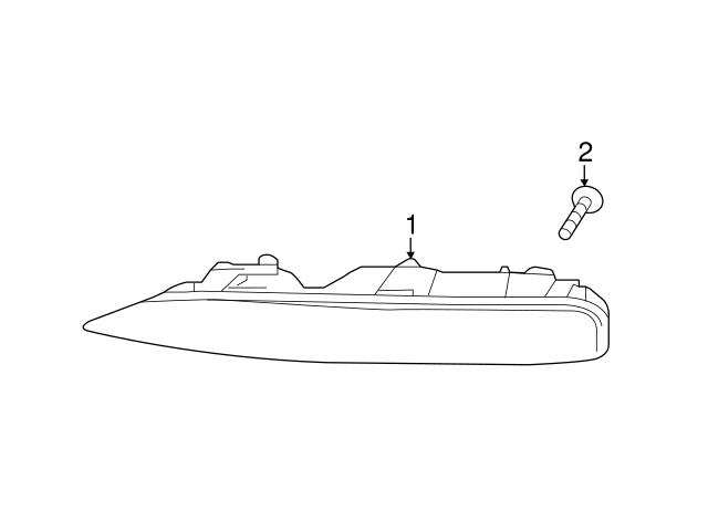 Genuine Porsche 95863118141 Daytime Running Light; Left - Porsche