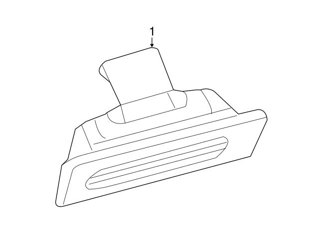 Genuine Porsche 95863162011 License Lamp Assembly; Left, Right - Porsche