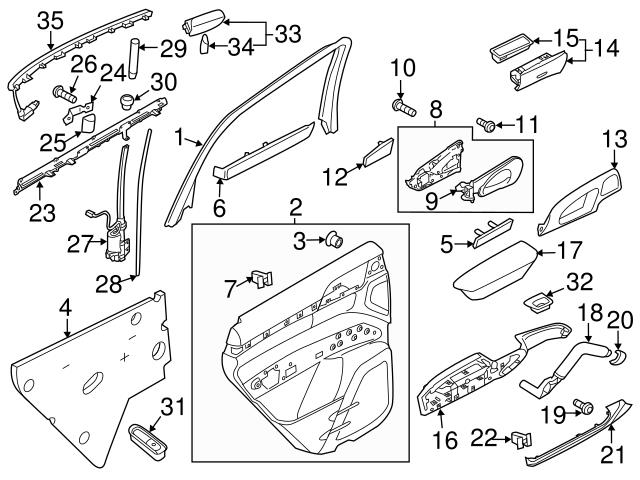 Genuine Porsche 95863241100 Step Light; Left, Right - Porsche