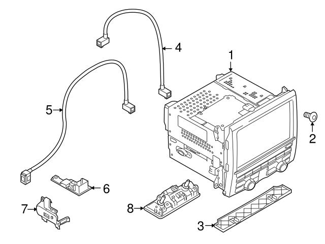 Genuine Porsche 95864235100 Audio Auxiliary Jack - Porsche