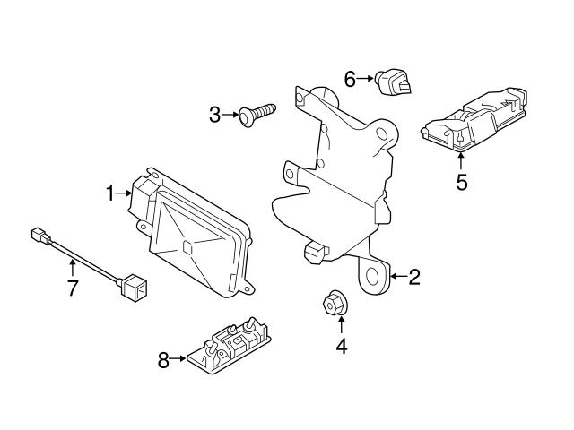 Genuine Porsche 95864529021 Park Assist Camera; Rear - Porsche ...