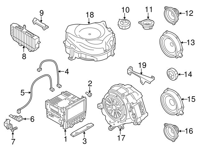 Genuine Porsche 95864530203 Radio Amplifier - Porsche | 95864530200 ...