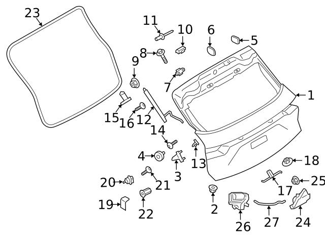 Genuine Porsche 95882788700 Tailgate Pull Down Motor - Porsche