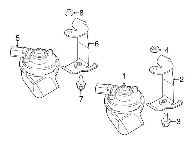Genuine Porsche 95834105403 Control Arm; Right, Front Right Lower Right ...