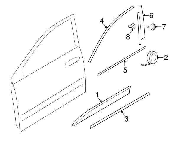 Genuine Porsche 95B853824A Stone Guard; Right | 95B853824