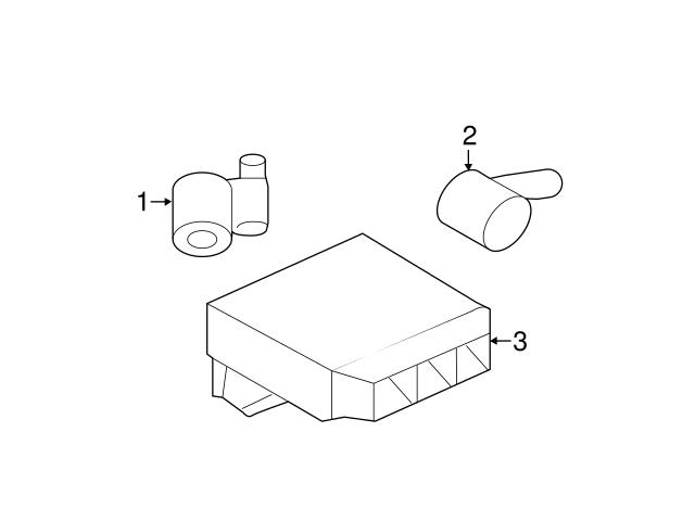 Genuine Porsche 95B919475B Parking Aid Control Module; Front - Porsche ...