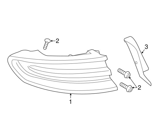 Genuine Porsche 95B945095L Tail Light Assembly; Left - Porsche | 95B945095C