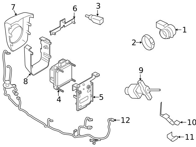 Genuine Porsche 95B971303A Cruise Control Distance Sensor Bracket - Porsche