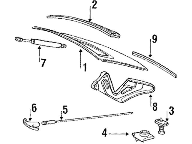 Genuine Porsche 96451202302 Deck Lid Hinge; Left, Right - Porsche ...