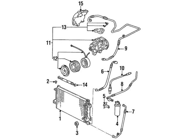 Genuine Porsche 96461313700 HVAC Pressure Switch - Porsche
