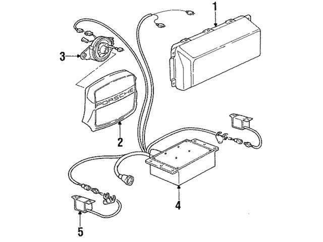 Genuine Porsche 96461322103 Impact Sensor - Porsche | 96461322101 ...