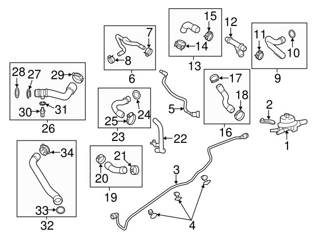 Genuine Porsche 97010650160 Coolant Hose - Porsche