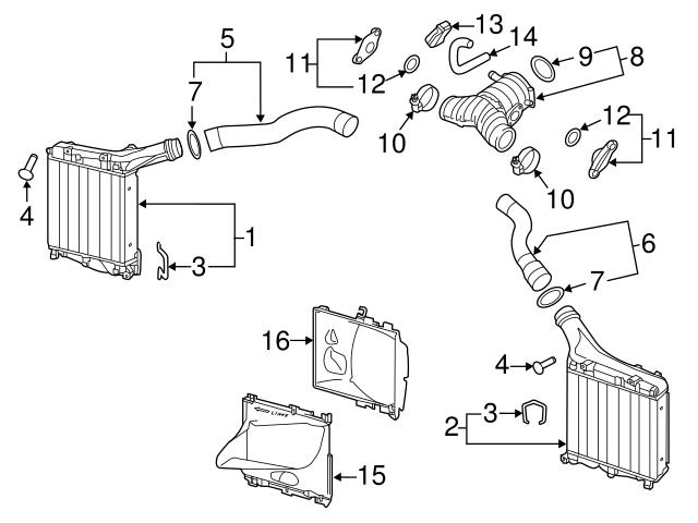 Genuine Porsche 97011014063 Turbocharger Intercooler Pipe Adapter - Porsche