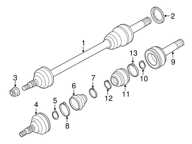 Genuine Porsche 97033203301 CV Joint - Porsche | 97033203300