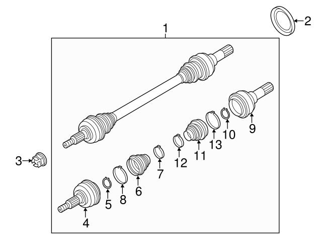 Genuine Porsche 97033229300 CV Joint Boot - Porsche