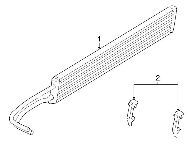 Genuine Porsche 97034723904 Power Steering Cooler; Front - Porsche ...