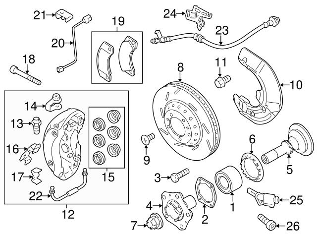Genuine Porsche 97035194803 Brake Pad Set; Front - Porsche