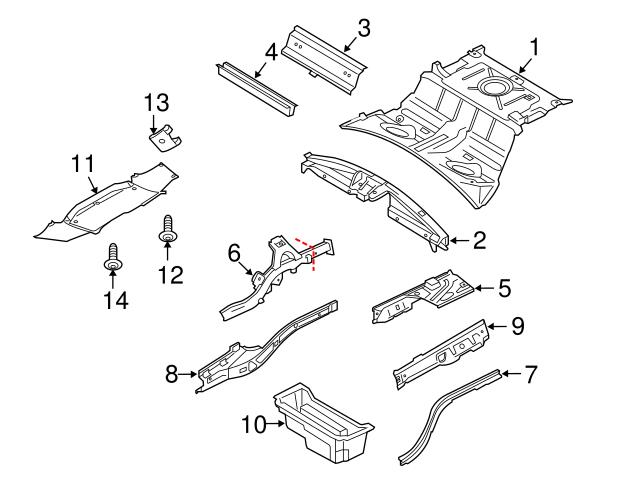 Genuine Porsche 97050407904 Trunk Floor Storage Box; Rear - Porsche ...