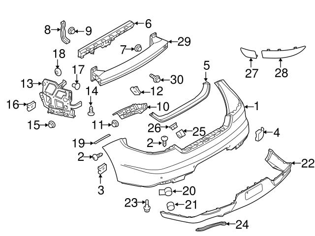 Genuine Porsche 97050563104 Bumper Cover Bracket; Left - Porsche