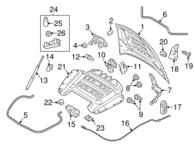 Genuine Porsche 97051135103 Trunk Lock Actuator Motor; Left - Porsche ...
