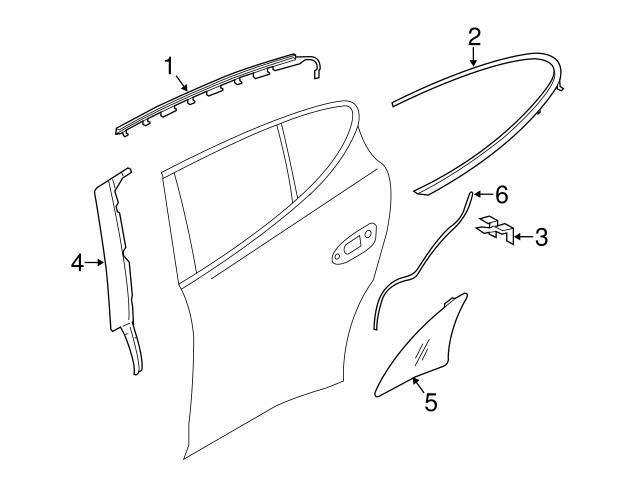 Genuine Porsche 97053292601 Stone Guard; Right | 97053282601 ...