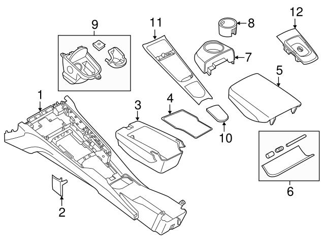 Genuine Porsche 97055335100 Ash Tray - Porsche